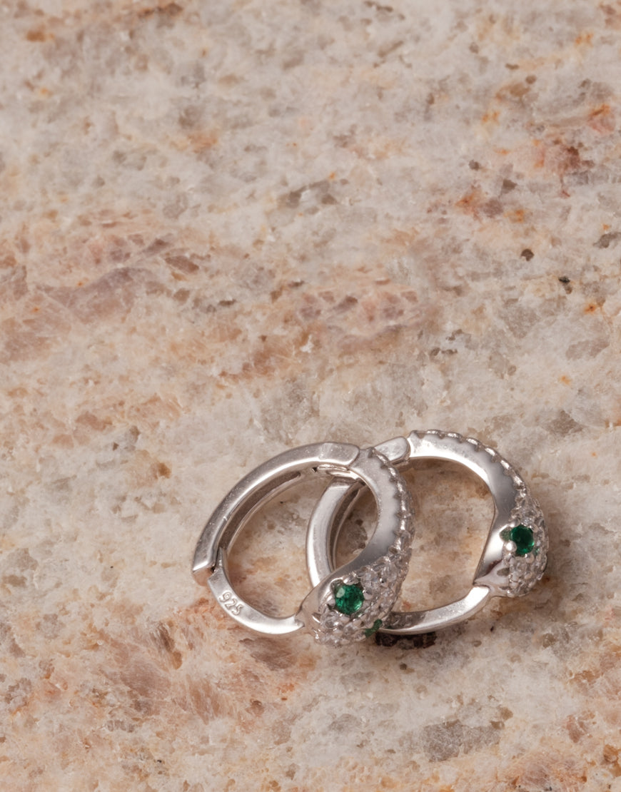 Mini Snake Pattern Hoops – Arienti